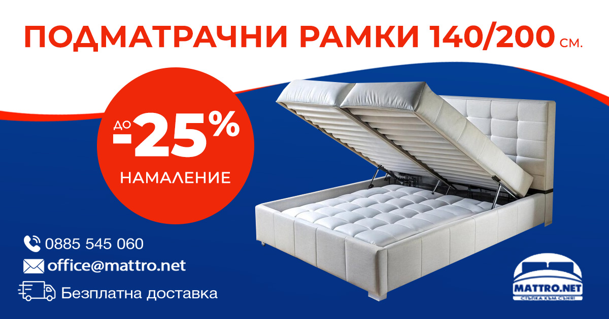 Подматрачни рамки 140/200 | -25% промо цени | Mattro.net