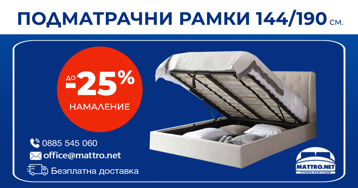 Подматрачни рамки 144/190 | -25% промо цени | Mattro.net